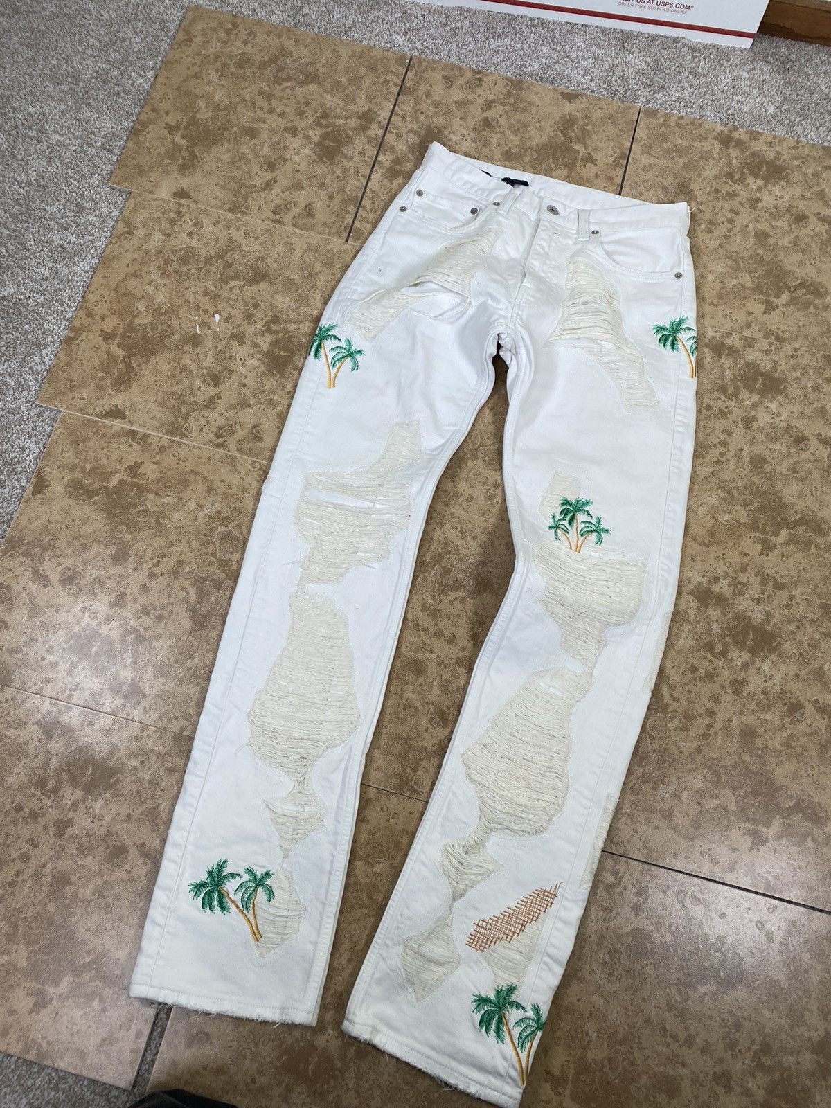 Vlone Vlone Palm Tree Runway jeans | Grailed