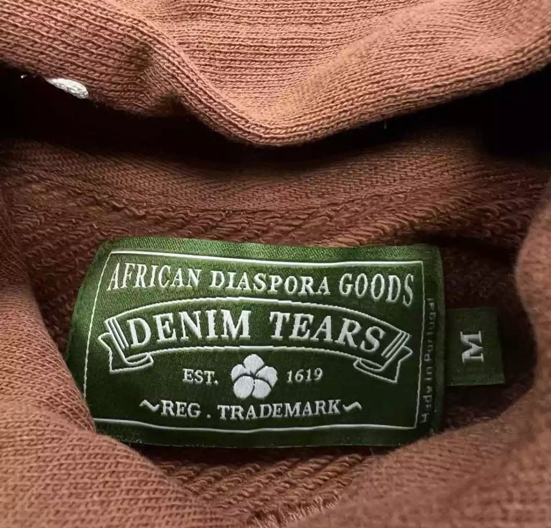 DENIM TEARS Brown Denim Tears Hoodie Cotton Wreath (Receipt Last Slide ...