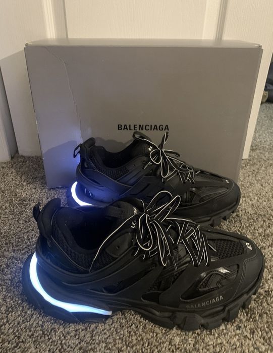 Balenciaga Balenciaga Track LED Sneaker ‘Black’ | Grailed