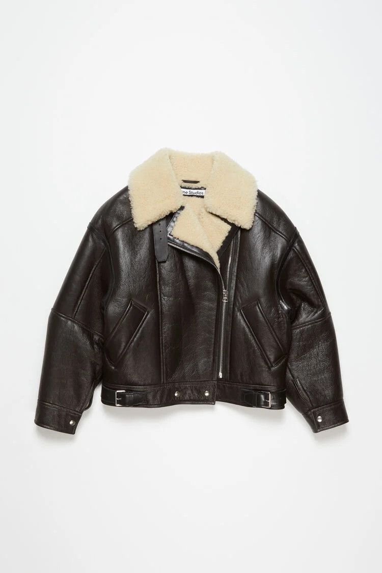 Acne Studios Acne Studios Leather Shearling Jacket | Grailed