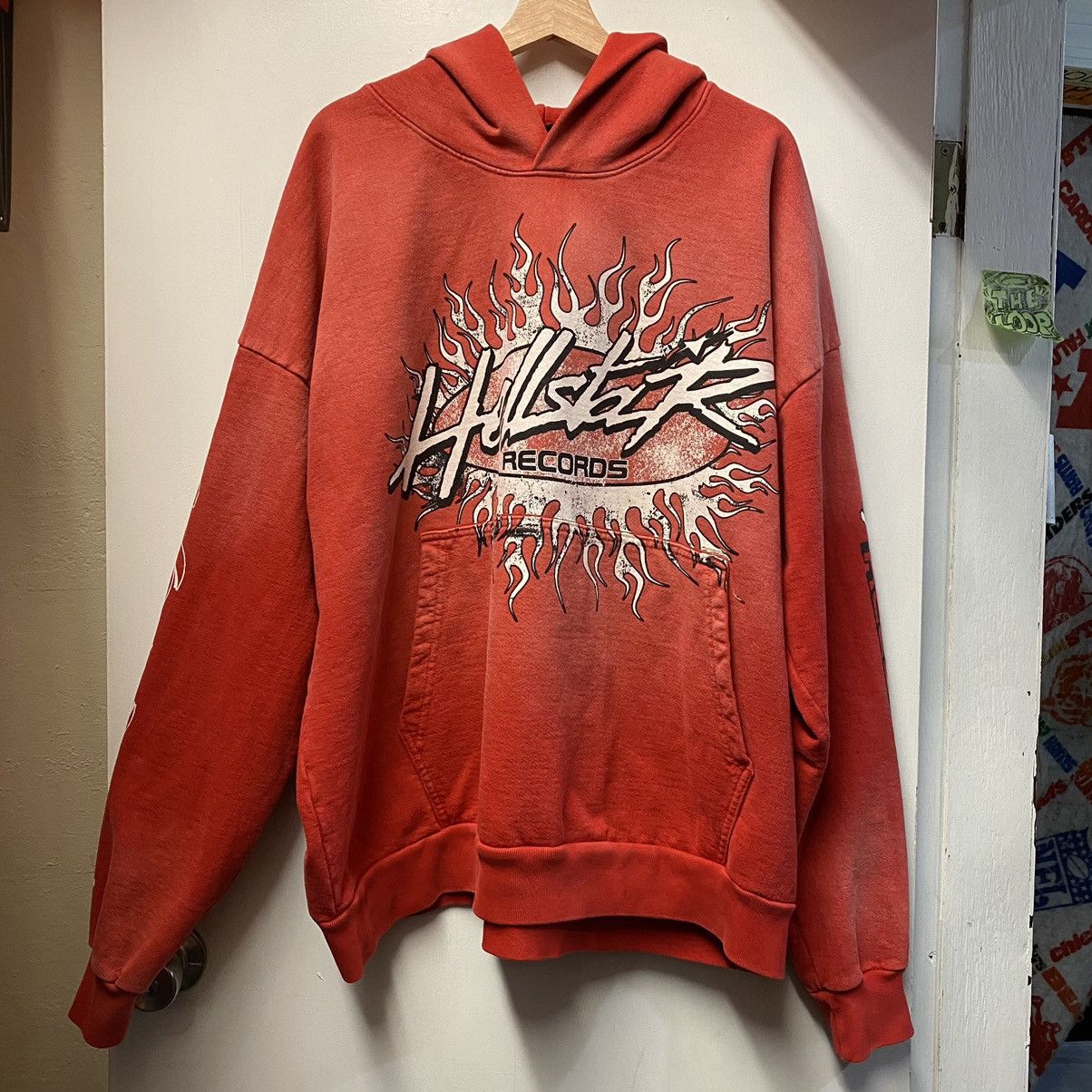 HELLSTAR Hellstar Records Hoodie Red | Grailed