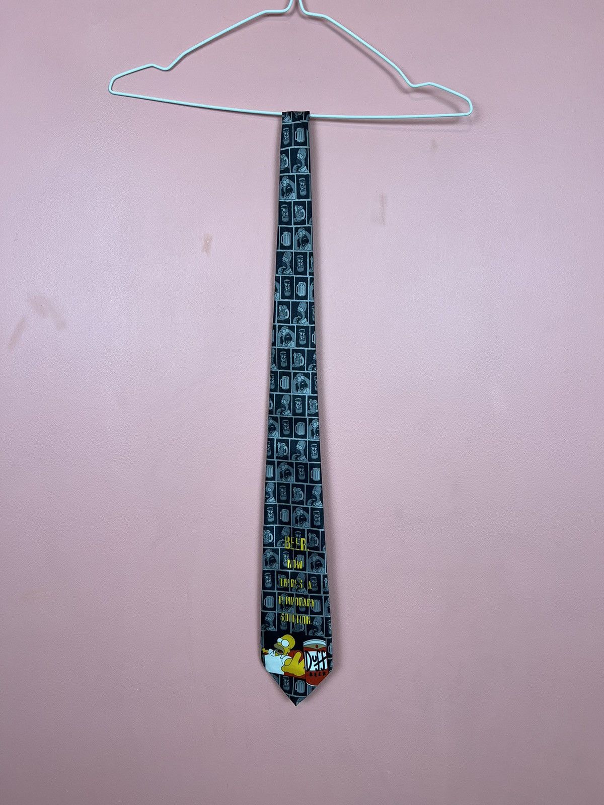 The Simpsons × Vintage The Simpsons tie silk beer duff movie | Grailed