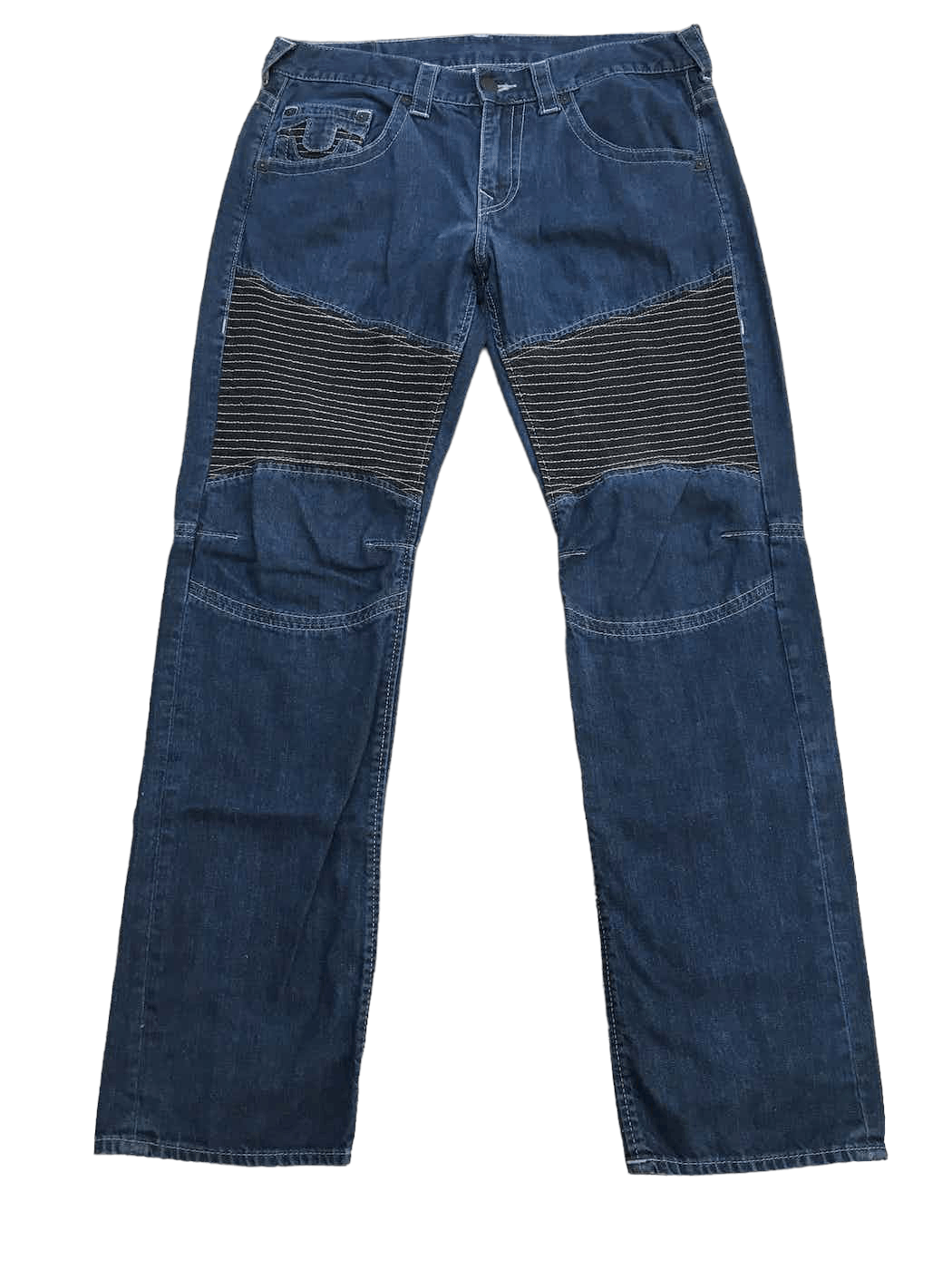 True Religion RARE DESIGN 🔥 TRUE RELIGION MOTO DOUBLE KNEE DENIM | Grailed