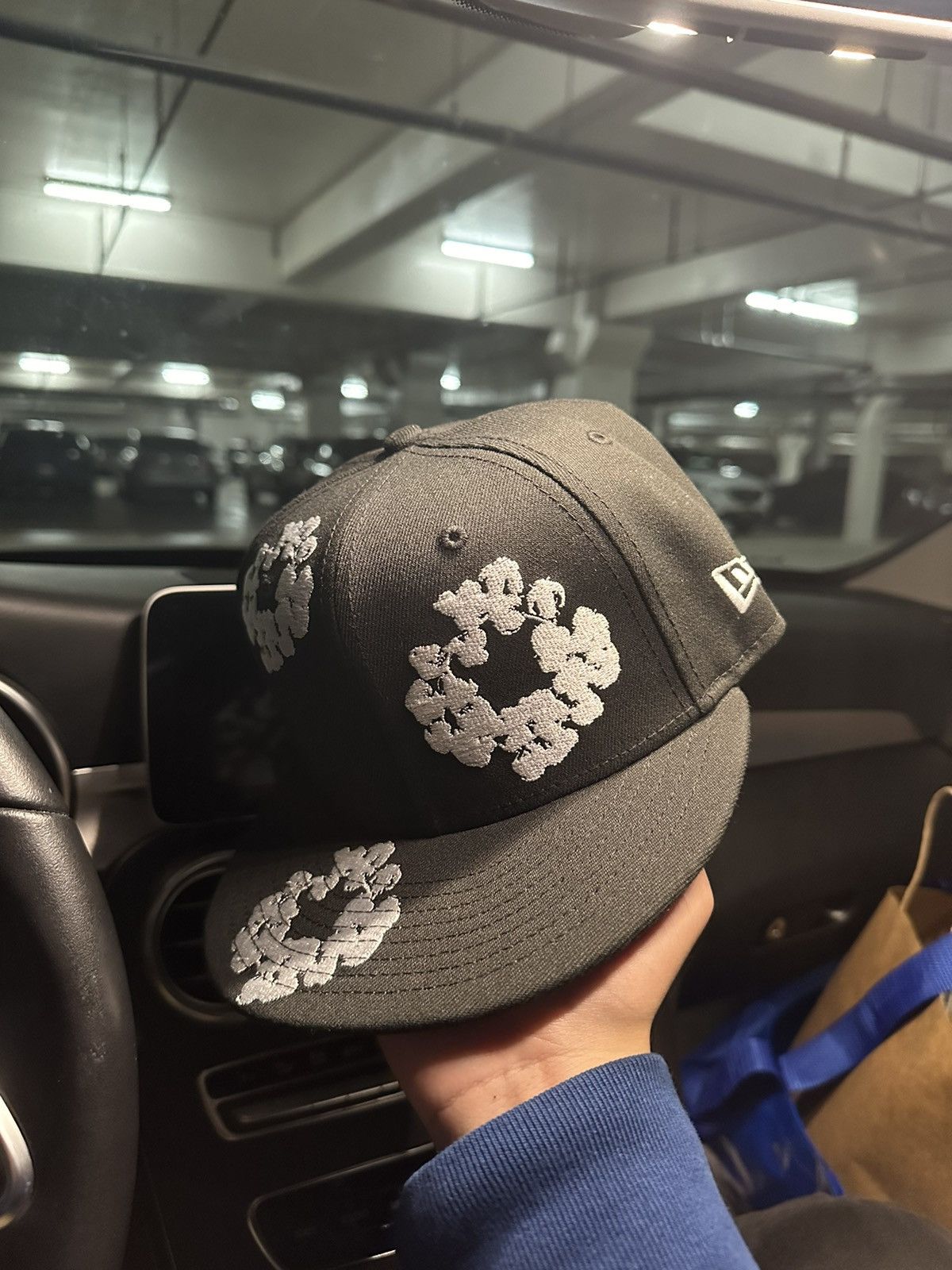 New Era Size 7 Black Denim Tears Fitted Hat New Era | Grailed