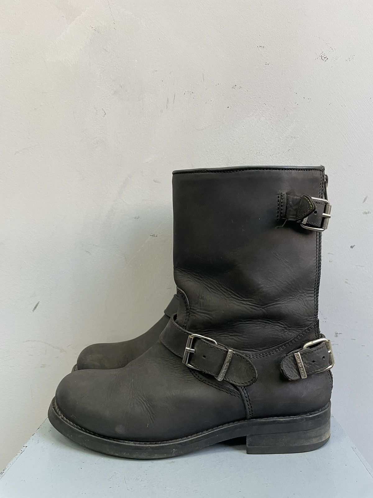 Hedi Slimane Zipper ankle moto style guidi classic engineered boots 90s ...