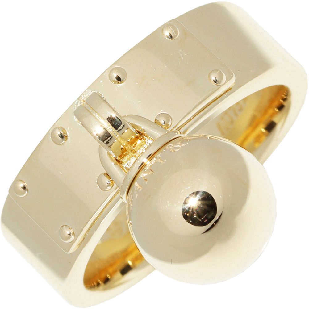 Tiffany & Co. Tiffany & Co Tiffany & Co K18YG Hardware Ball Dangle Ring ...