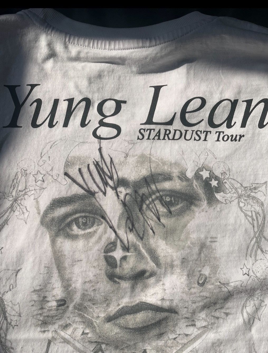 Drain Gang × Sad Boys Sbe Merch × Yung Lean Yung Lean signature t-shirt ...