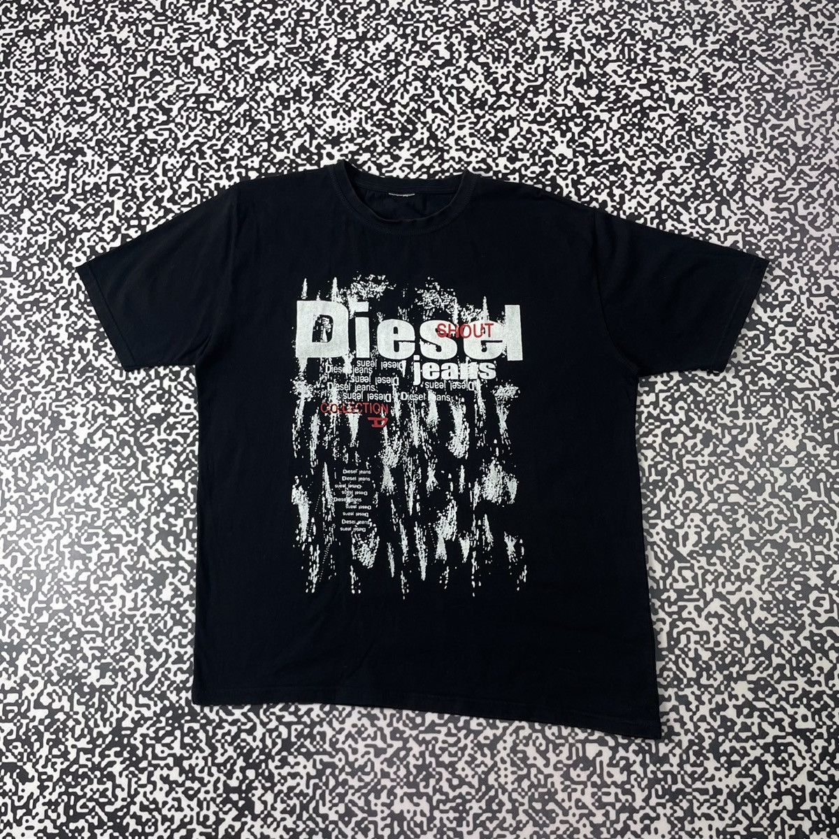 Diesel Vintage 90s DIESEL Big Logo Retro Casual T-shirt Y2K | Grailed