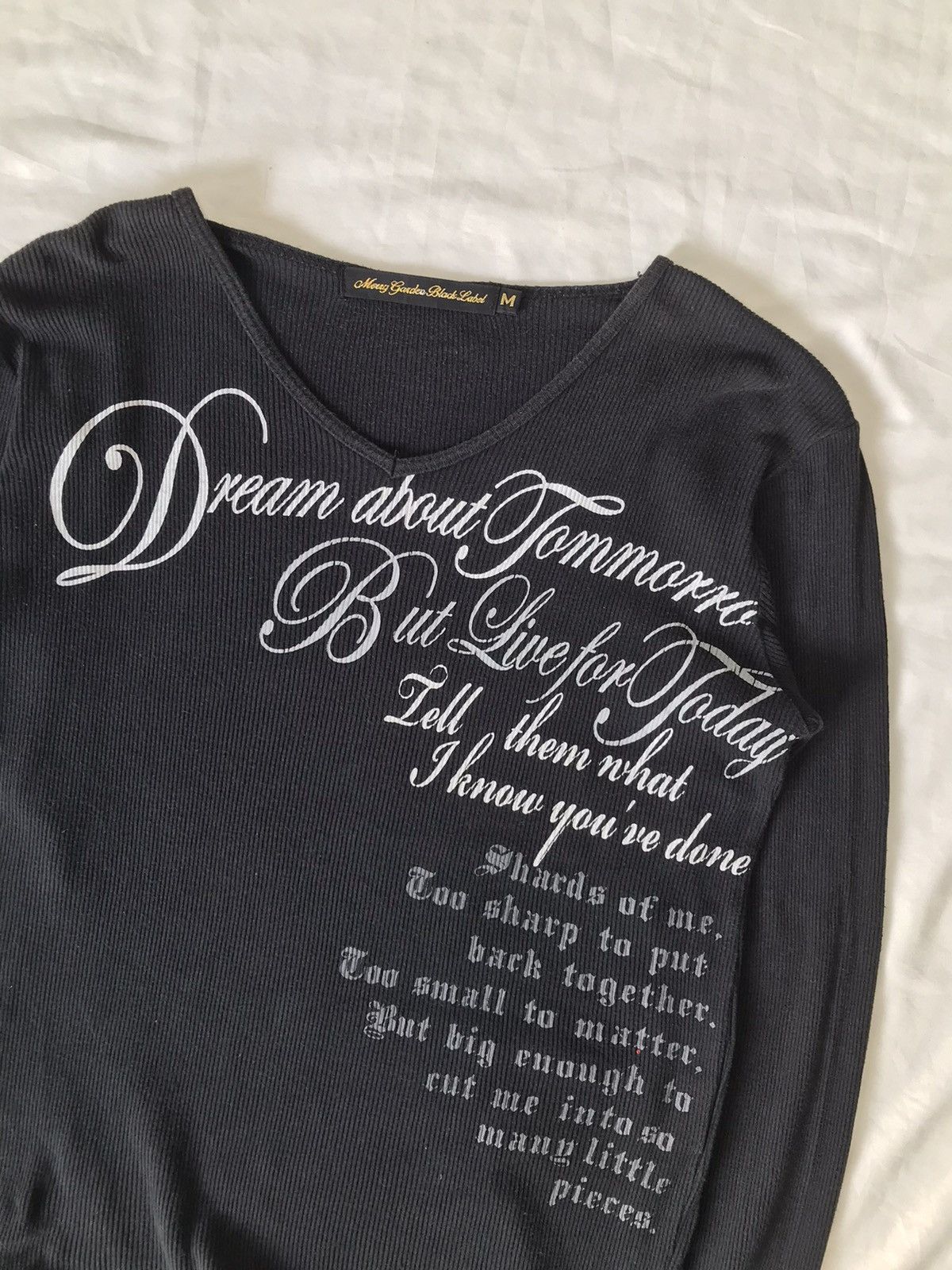 Yasuyuki Ishii Gothic poem long sleeve Punk Rock style | Grailed