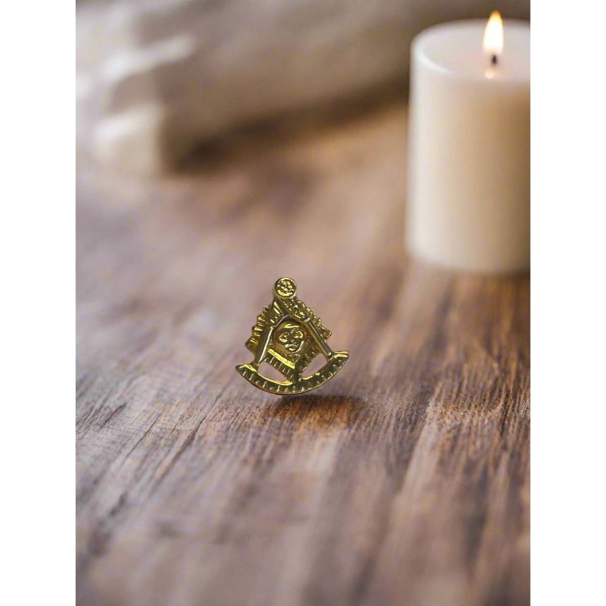 Vintage Mens Gold Tone Freemason Masonic Lodge Mini Tie Pin Vintage ...