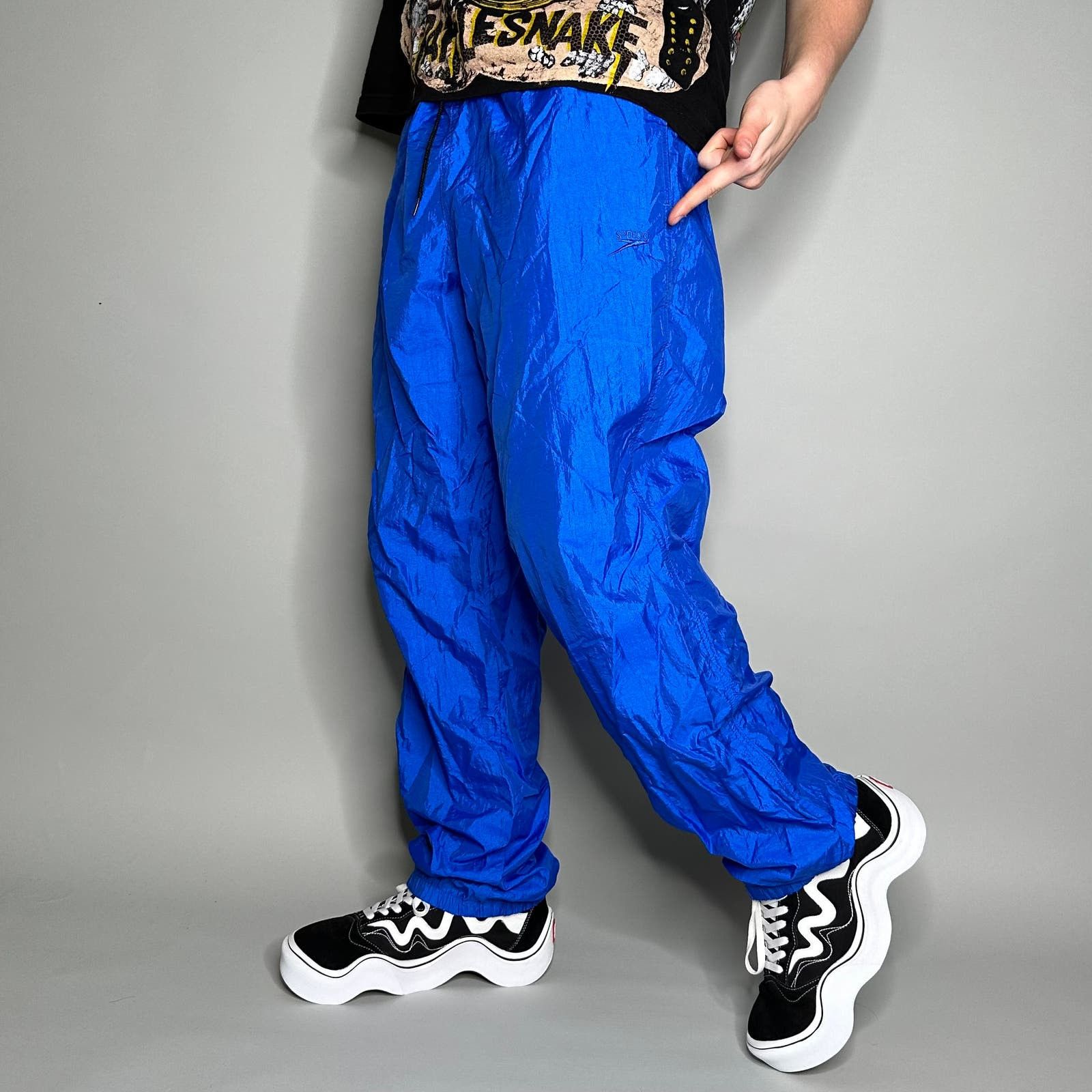 Speedo × Streetwear × Vintage Vintage Speedo Track Pants Royal Blue ...