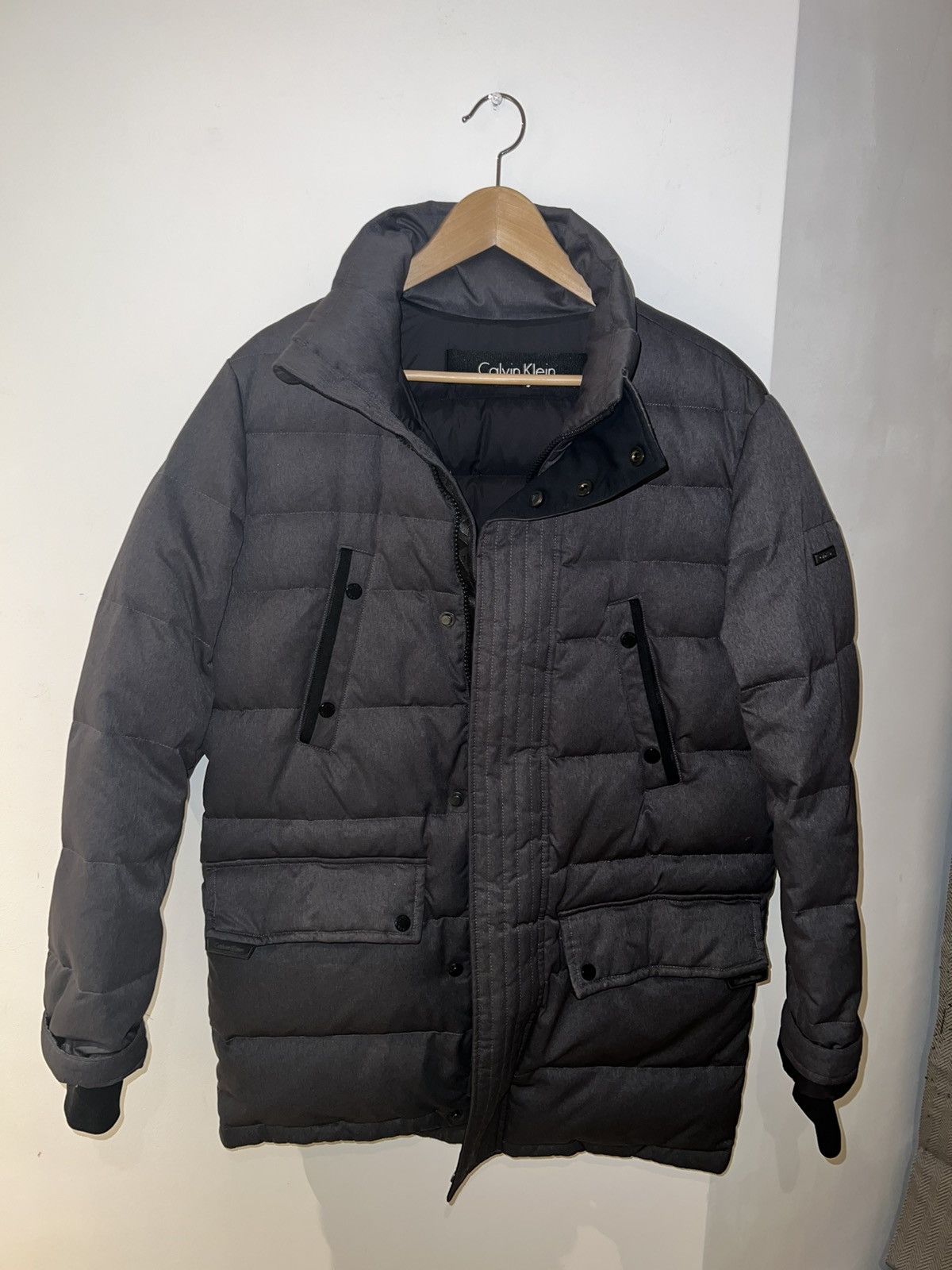 Calvin Klein Calvin Klein Down Puffer Jacket in Dark Grey | Grailed