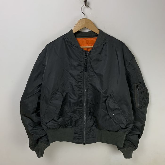 Alpha Industries Vintage Alpha Industries MA-1 Bomber Jacket | Grailed