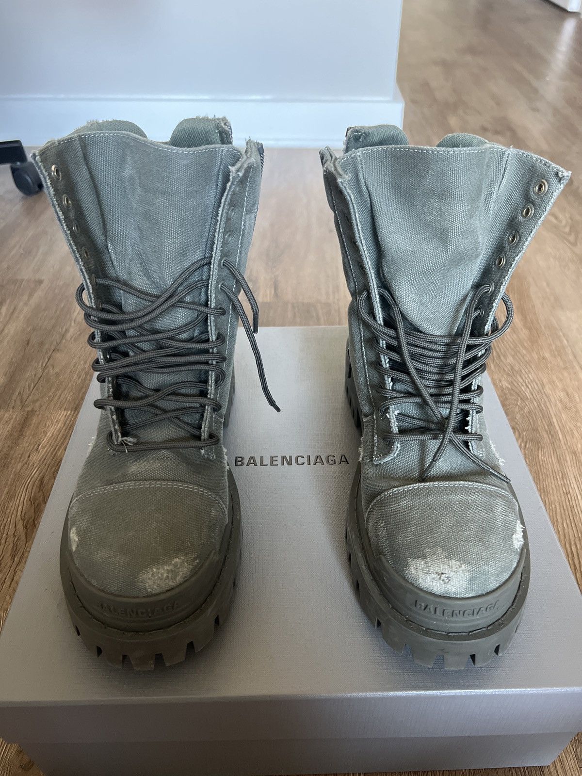 Balenciaga Balenciaga distressed strike boot | Grailed
