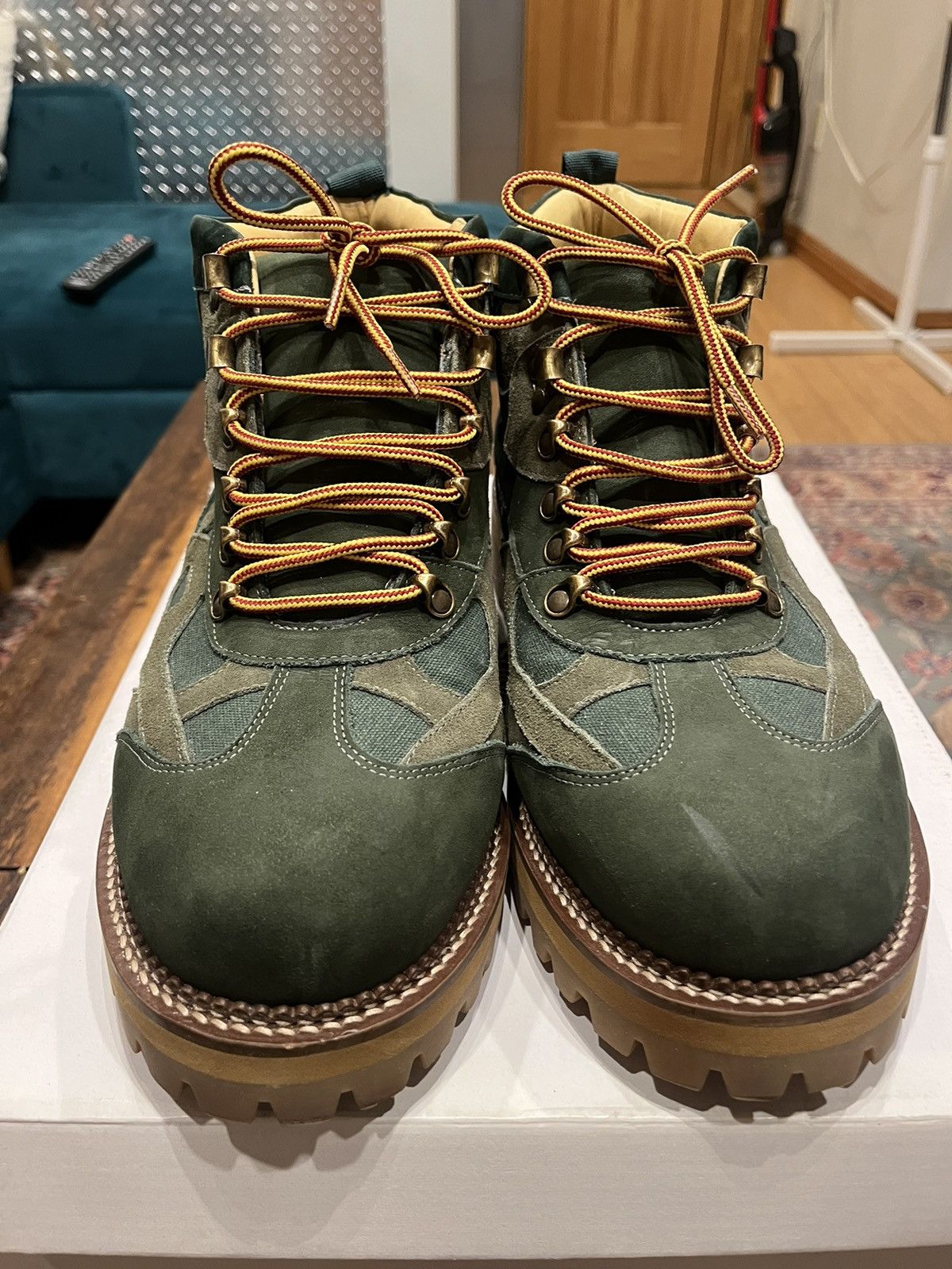 Kidsuper Studios Kid Super boots with swirls | Grailed