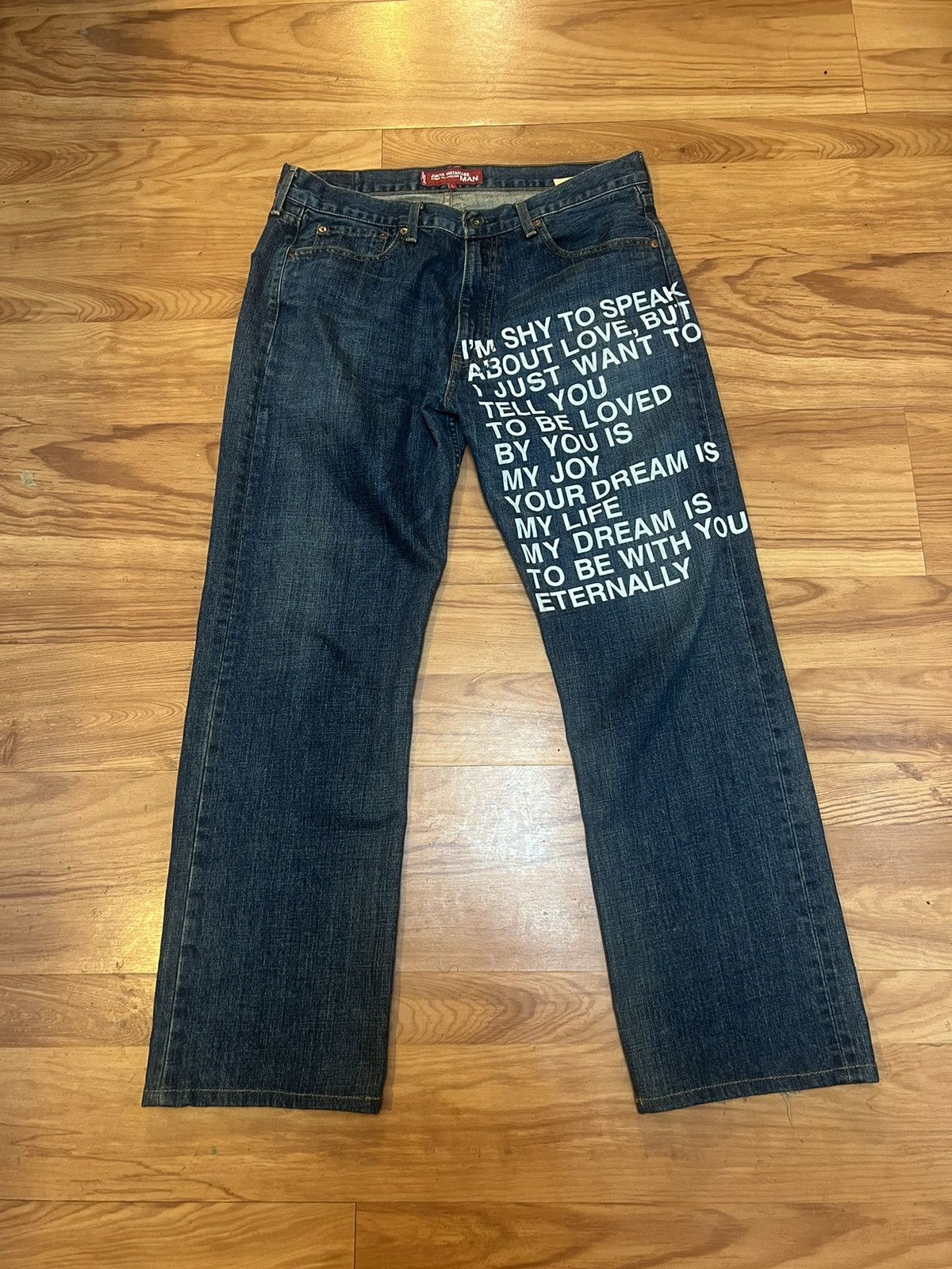 Junya Watanabe *LAST DROP Junya Watanabe SS02 Eternal Love Poem Denim | Grailed