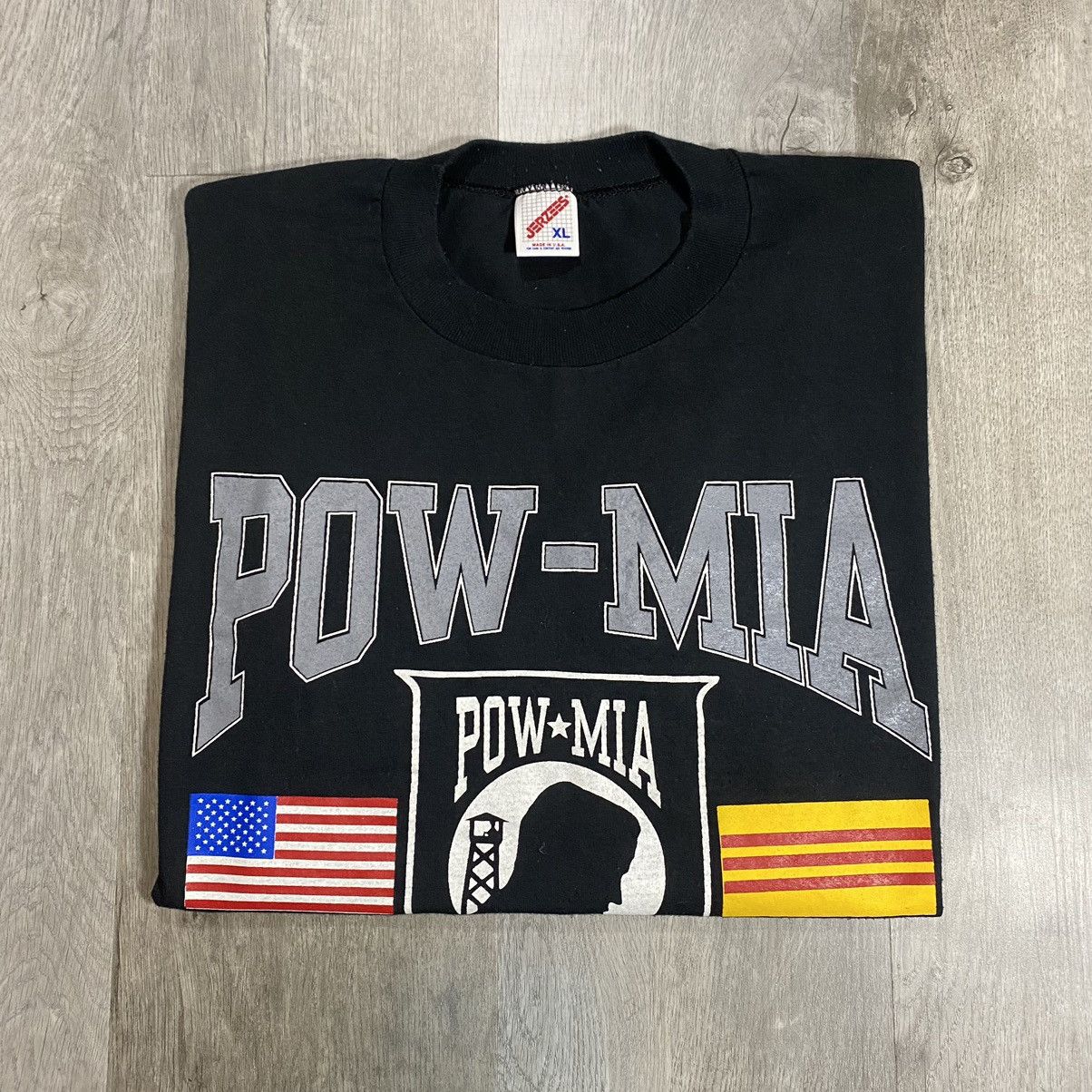 Military × Streetwear × Vintage Rare Vintage 90s POW MIA Single Stitch ...