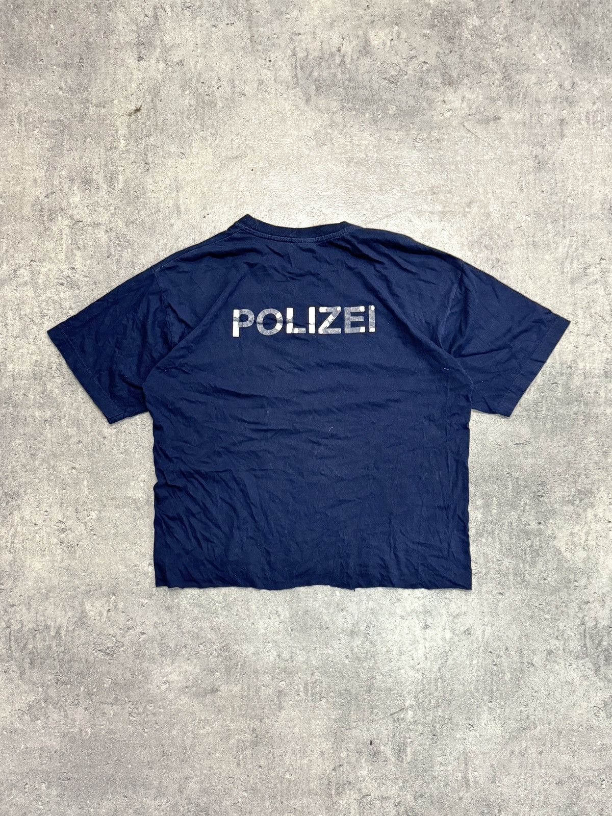 Kanye West × Very Rare × Vintage TRASHED 90s Boxy Polizei Tee Vintage ...