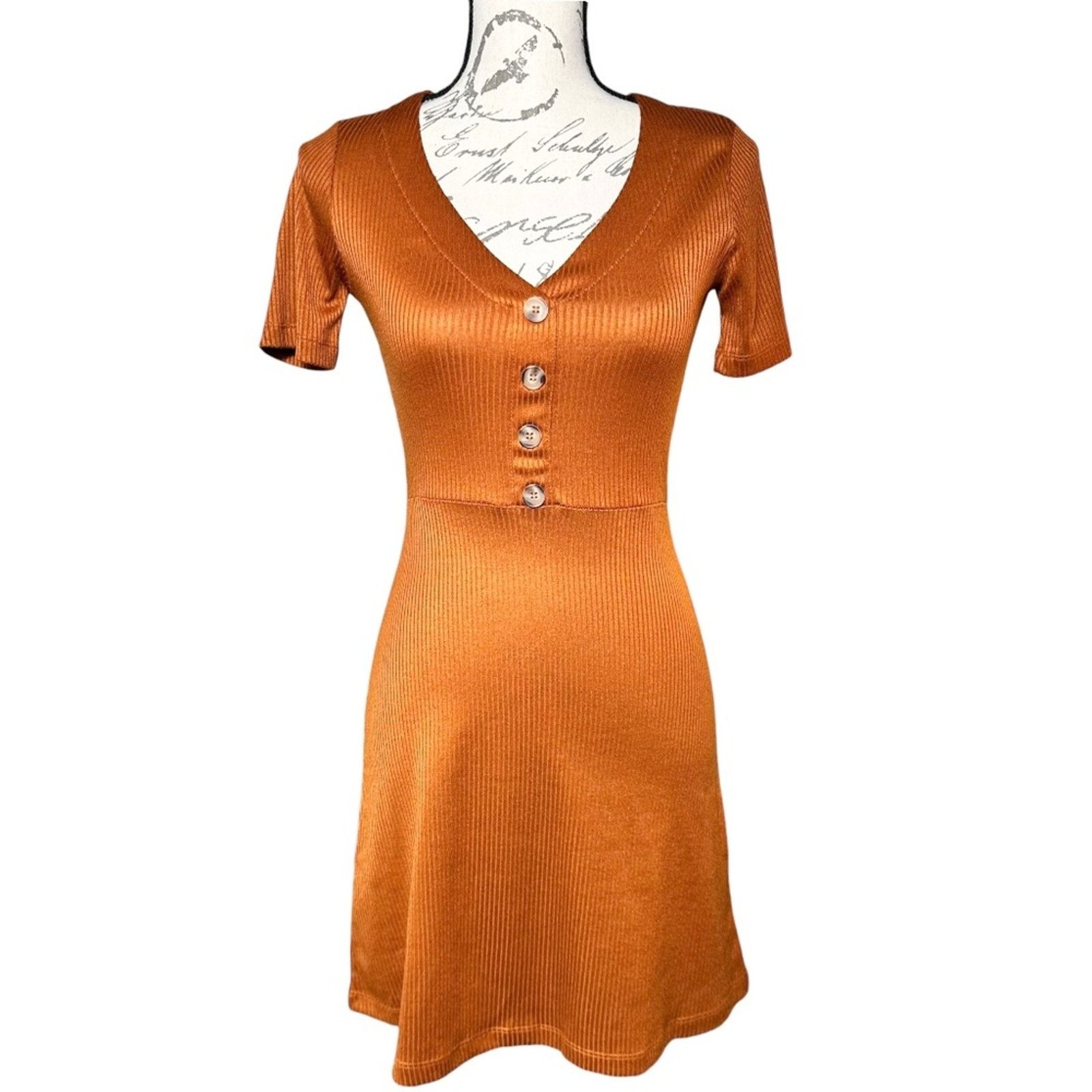 Other Hyped Unicorn Ribbed Button-Front Dress | Grailed