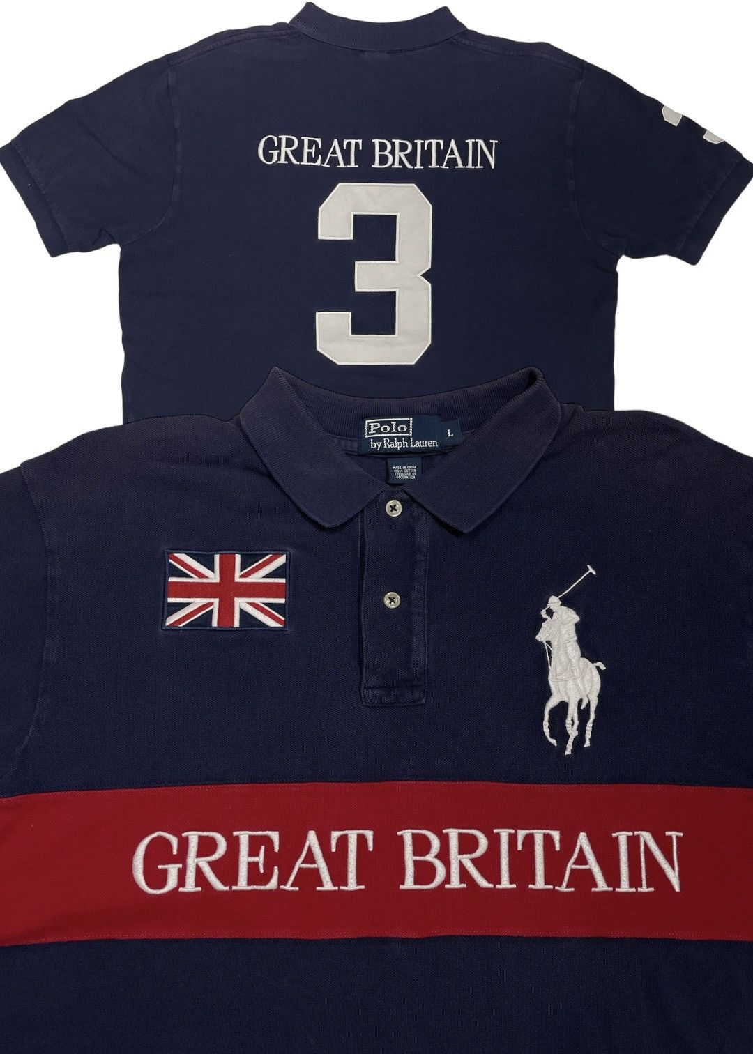 Polo Ralph Lauren Vintage Polo Ralph Lauren Great Britain Big pony logo | Grailed