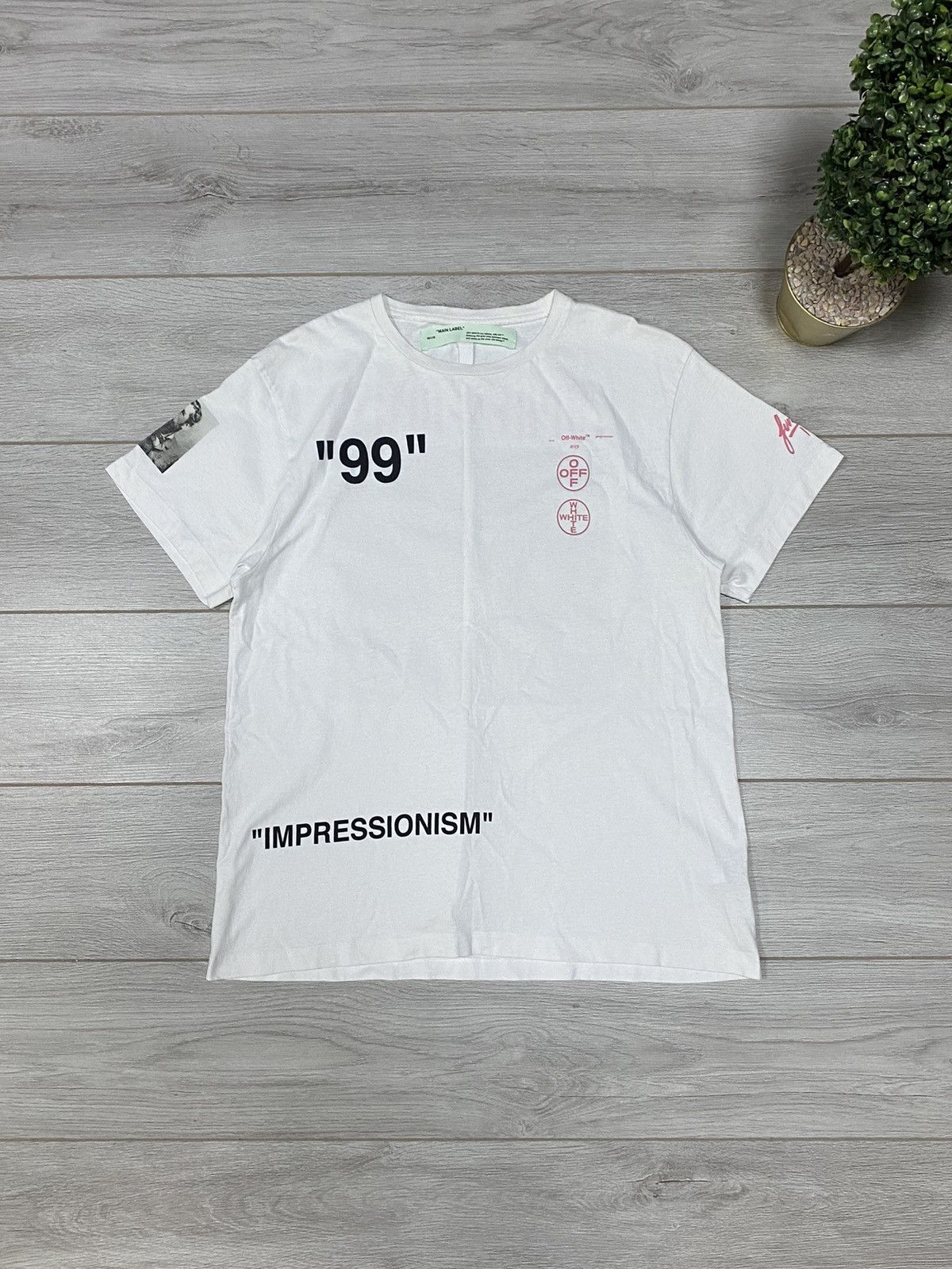 Off-White Off-White “Impressionism” 2019 big print t-shirt | Grailed