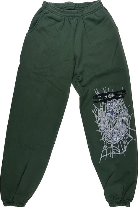 Spider Worldwide Sp5der Hunter Green Sweatpants | Grailed