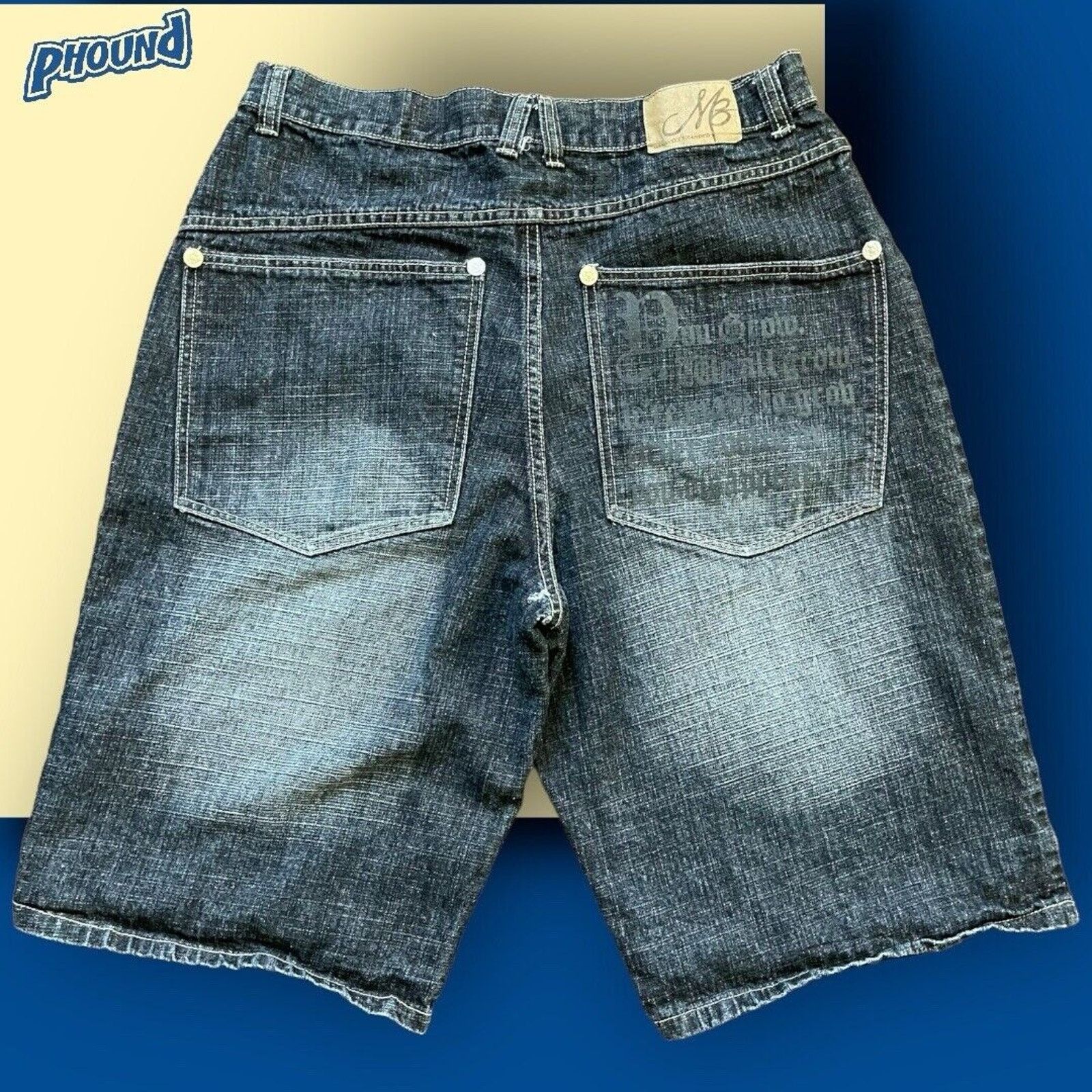 Makaveli VTG Makaveli Shorts Men 35 Jeans Wide Leg 2pac Tupac Jorts ...
