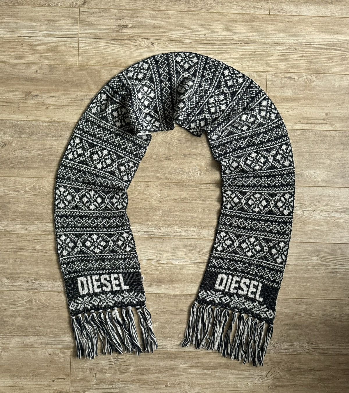 Diesel Diesel Double Sided Logo Scarf | Grailed