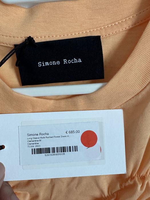 Simone Rocha Simone Rocha Long Sleeve Multi Ruched Flower Dress | Grailed