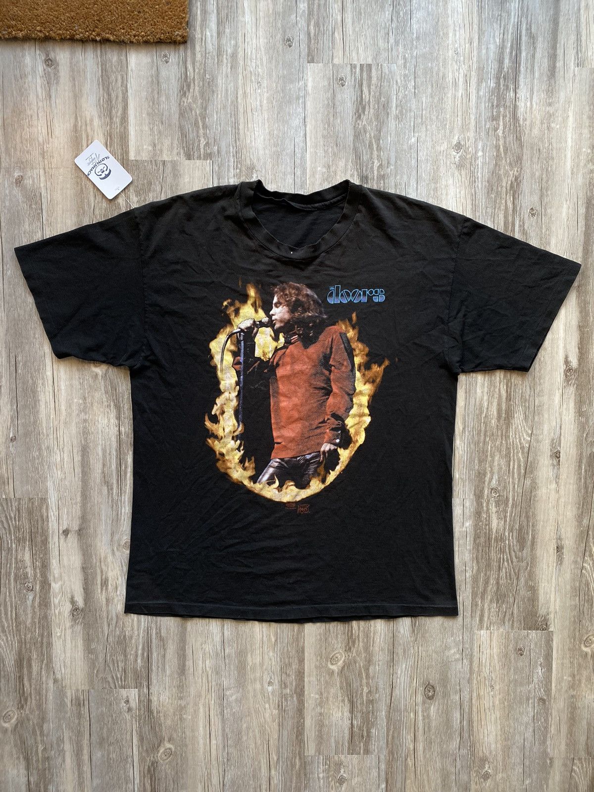 Vintage Vintage 90s The Doors Jim Morrison Dance On Fire Band Tshirt ...