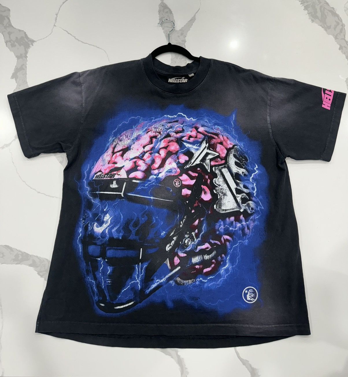 HELLSTAR Hellstar Helmet T-Shirt | Grailed