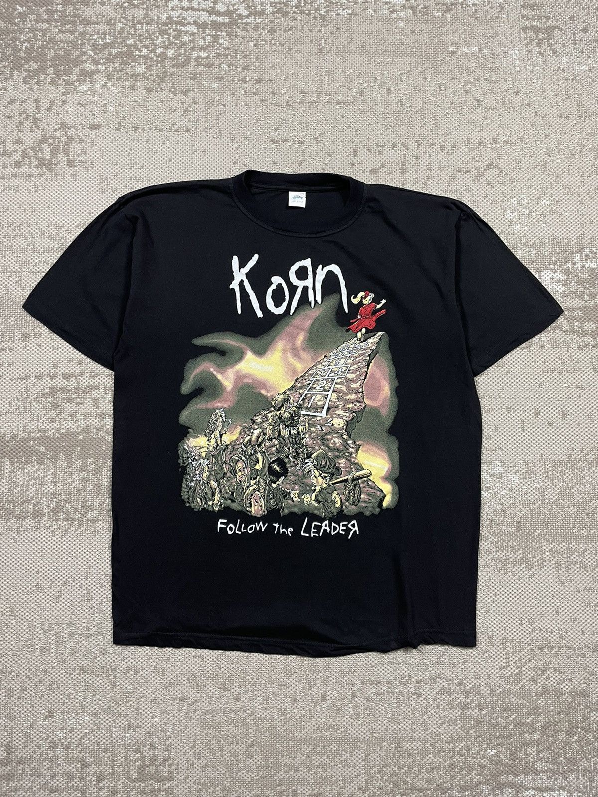 Band Tees × Rare × Vintage Vintage 90s Korn Follow The Leader Bootleg ...