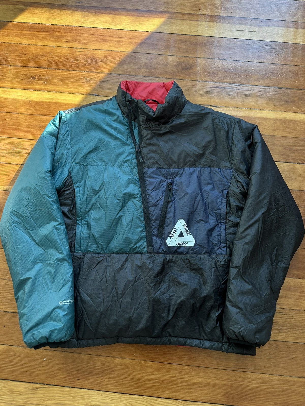 Palace Palace pertex tri color puffer light jacket | Grailed