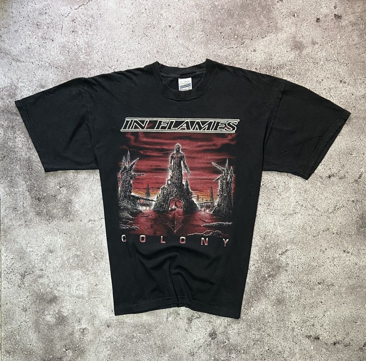 Vintage 💥In Flames Colony vintage t-shirt‼️ | Grailed