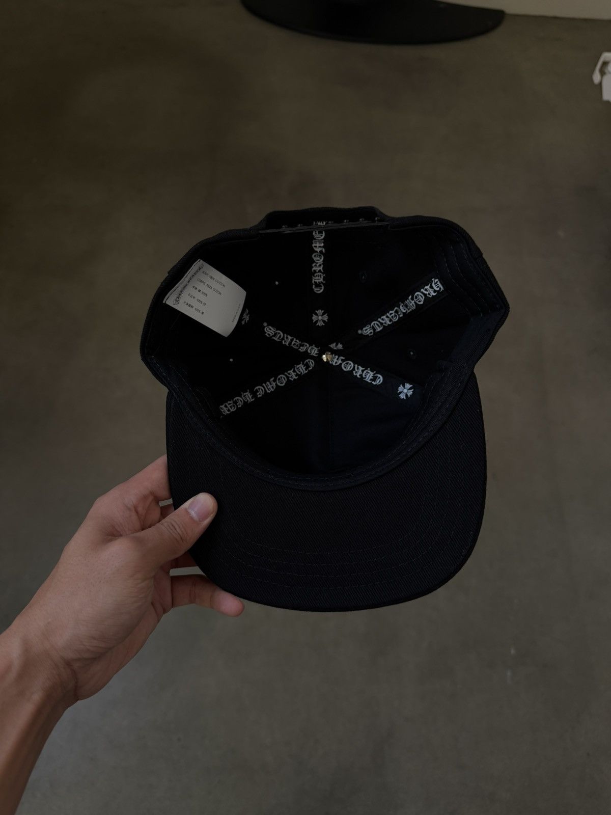 Chrome Hearts Chrome Hearts Vertical Logo Baseball Hat | Grailed
