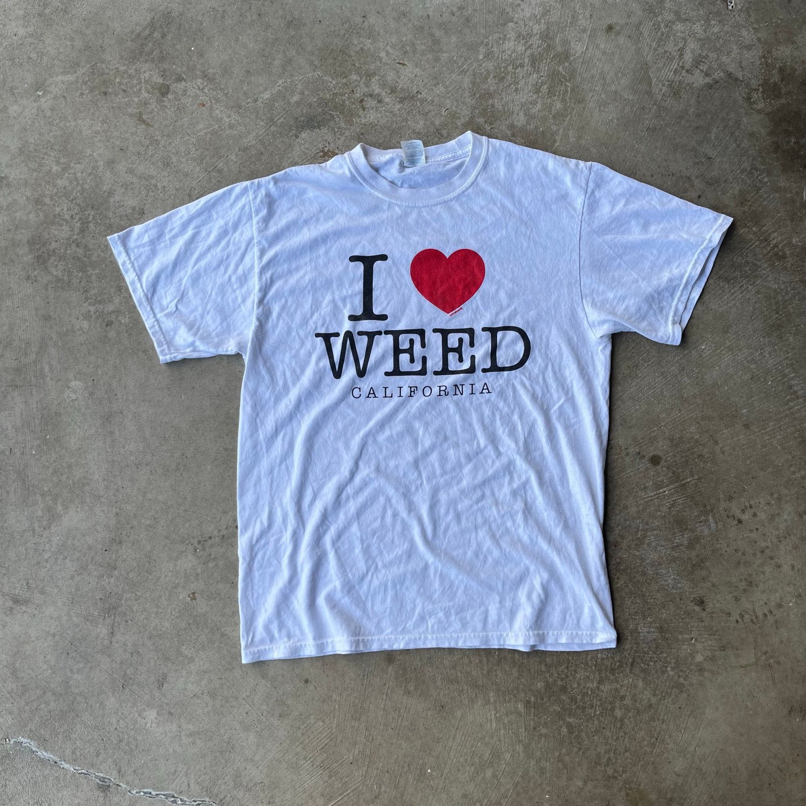 Vintage I HEART W33D WHITE SHIRT MEDIUM | Grailed