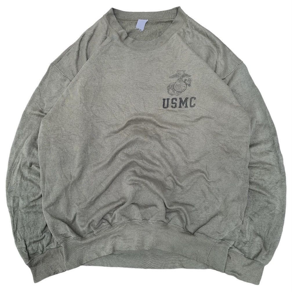 Vintage 80's Sun Faded USMC Sweatshirt | Grailed