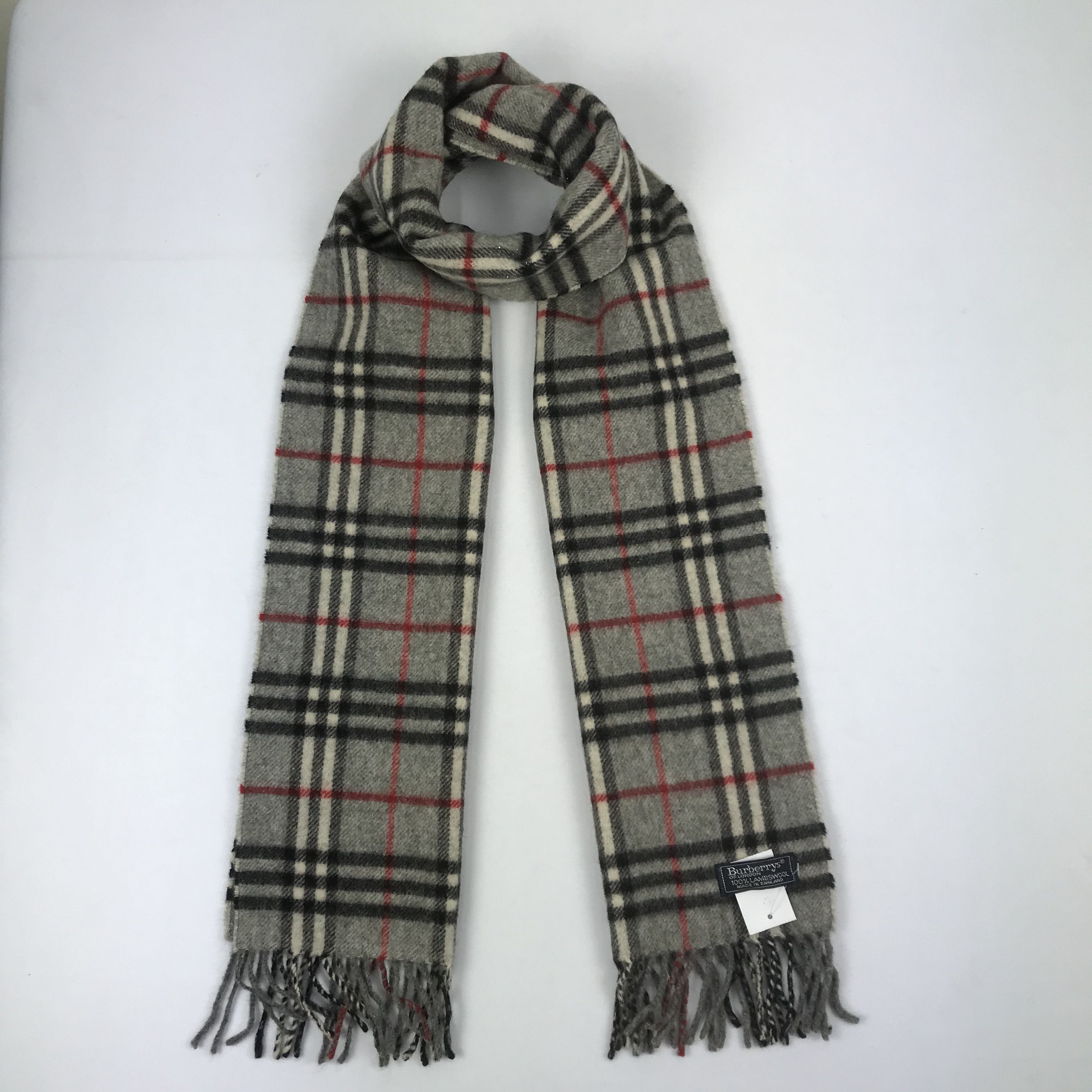 Vintage Vintage Burberry Scarf Muffler Wool Scarves | Grailed