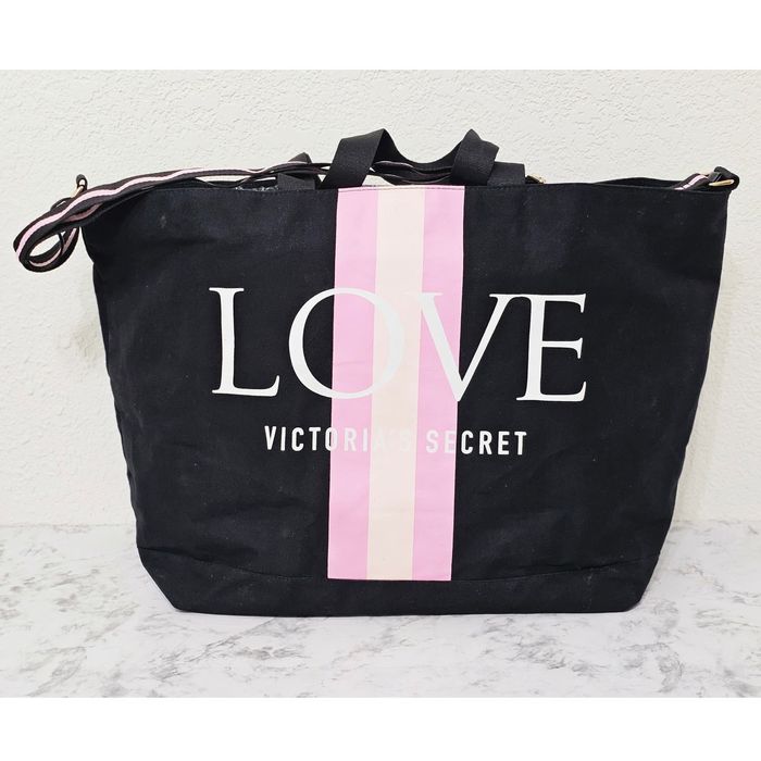 Victoria's Secret Victorias Secret Large LOVE Overnight Student Tote ...