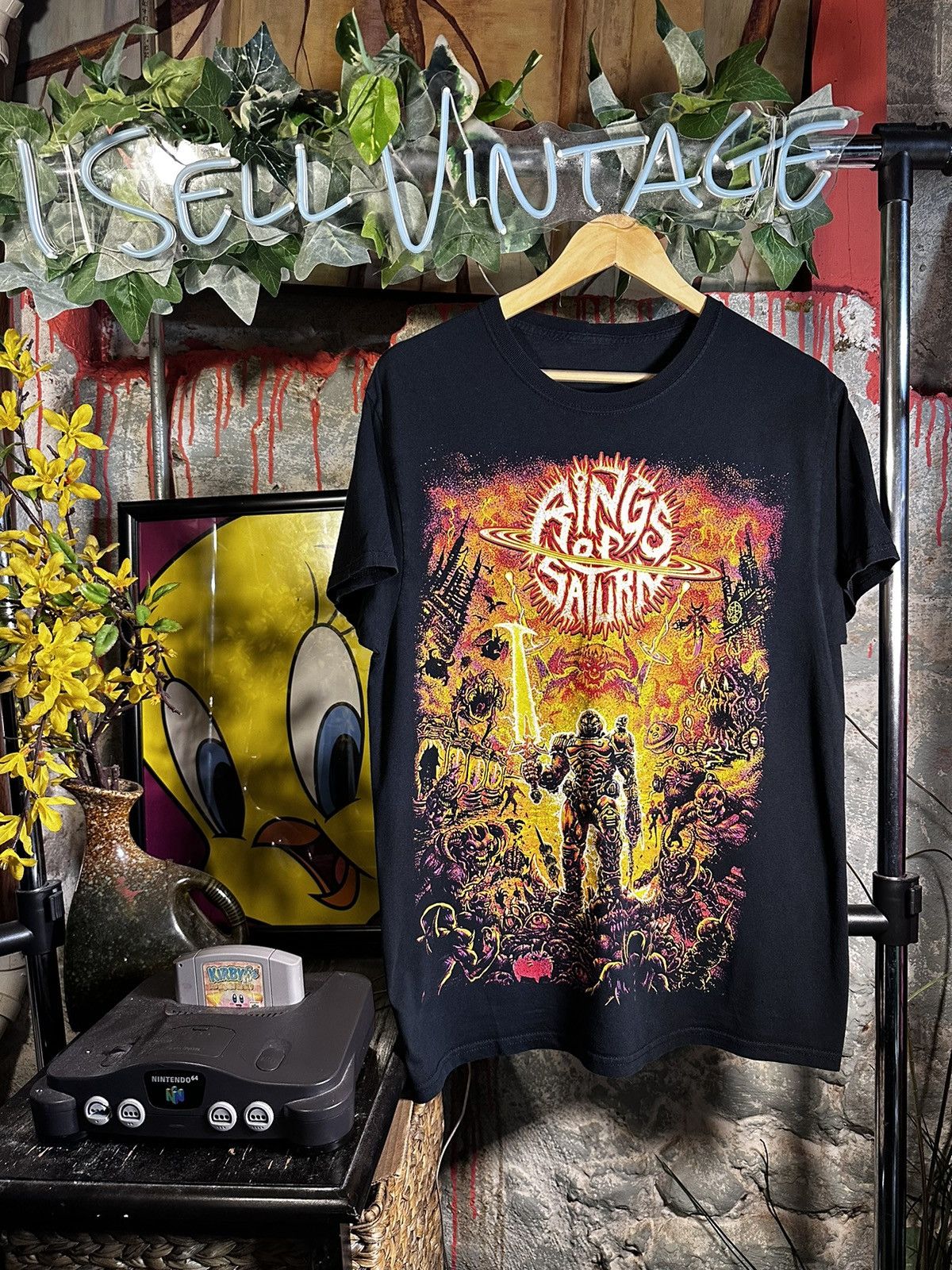 Band Tees × Streetwear × Vintage Rare Ring Of Saturn Band Tshirt | Grailed