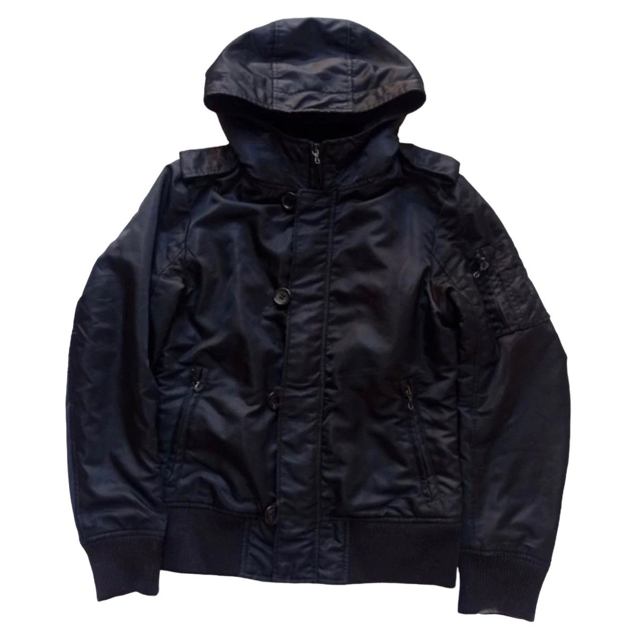 Japanese Brand × Le Grande Bleu (L.G.B.) × Shellac Shellac Nylon Bomber ...