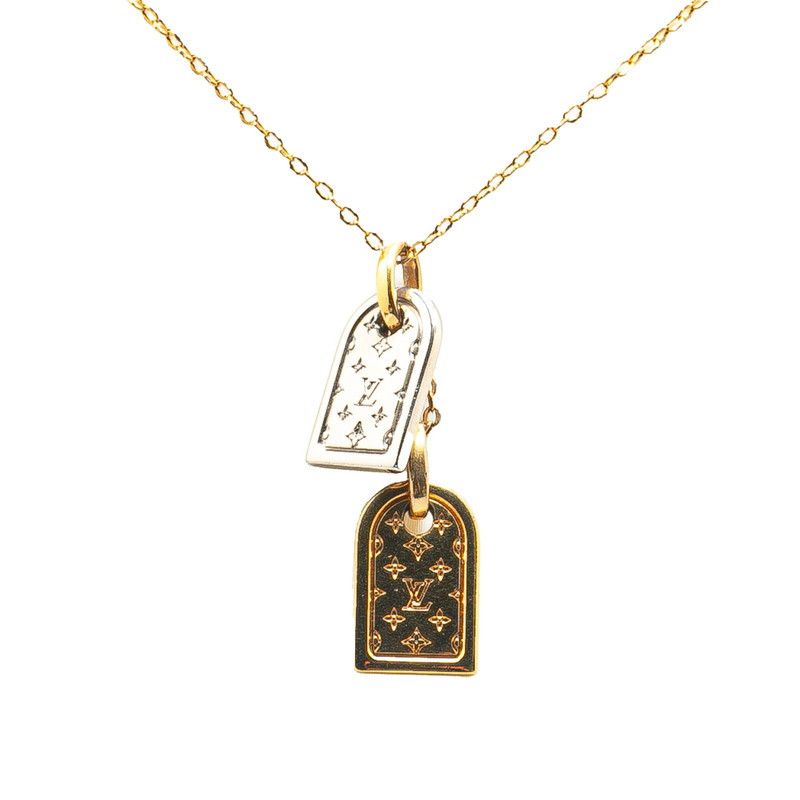 Louis Vuitton Louis Vuitton Louis Vuitton Nanogram Necklace Metal ...