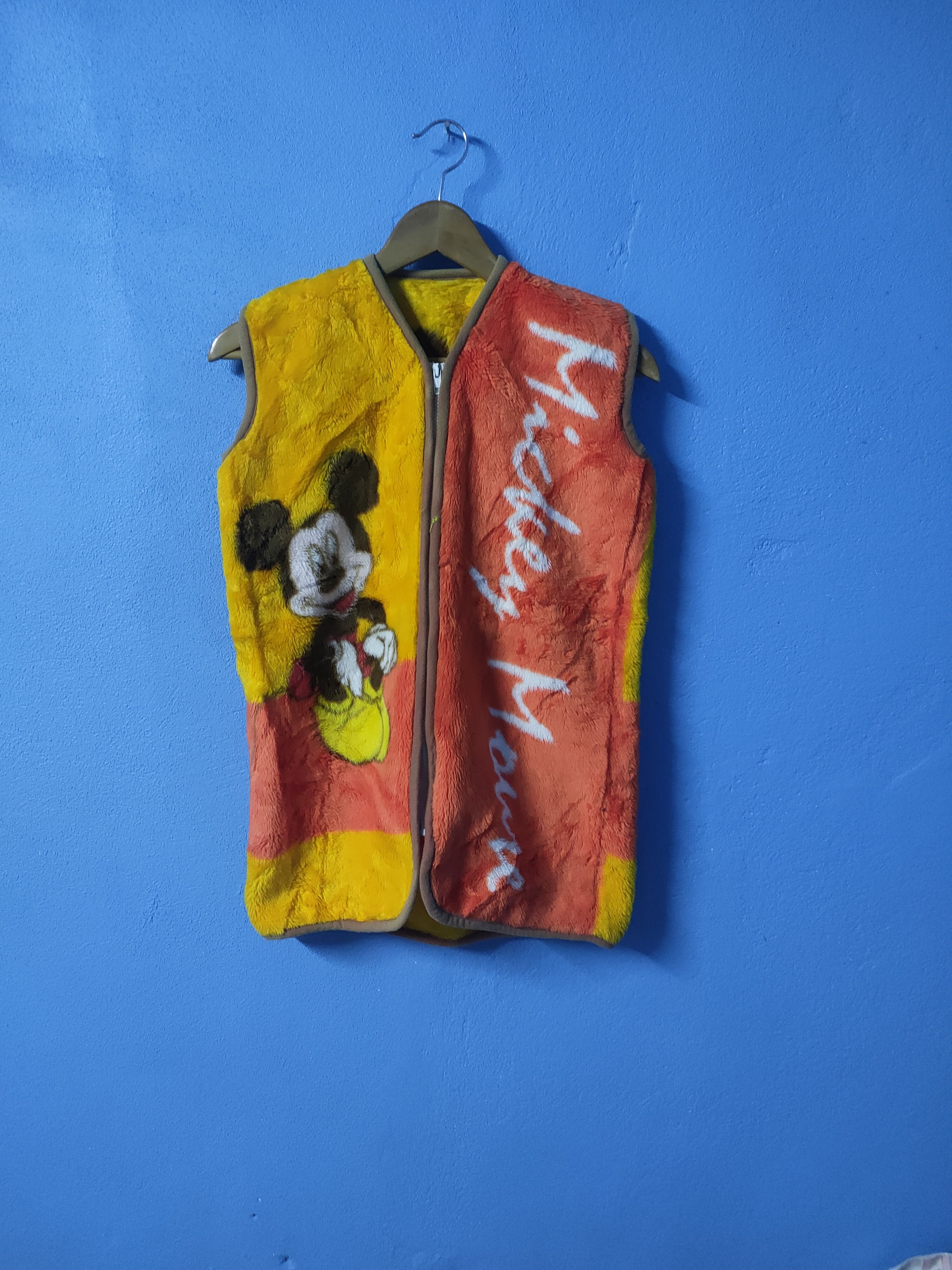 Cartoon Network × Mickey Mouse mickey mouse fleece vest fullprint | Grailed