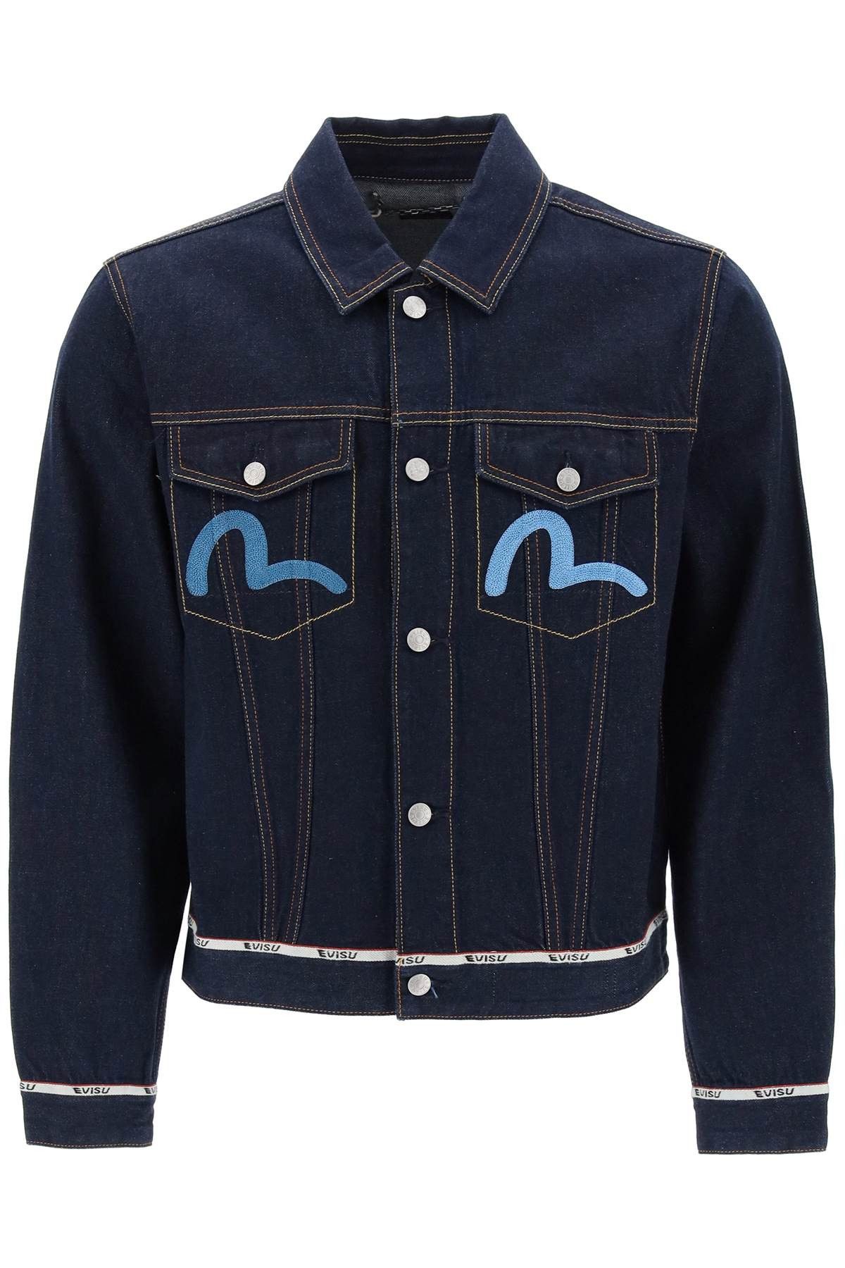 Evisu Evisu denim jacket with back eagle embroidery | Grailed