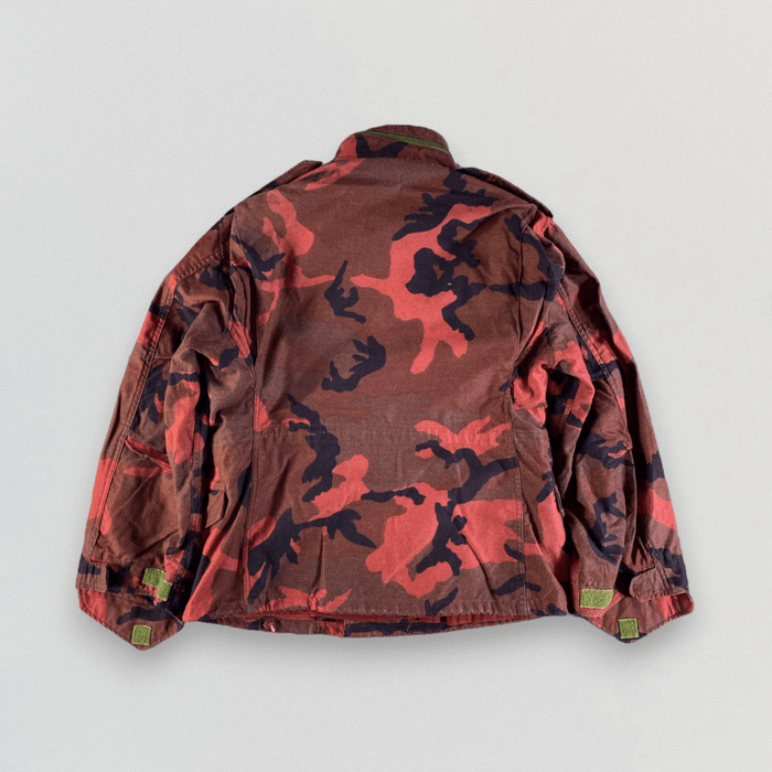 Vintage Red Camouflage Army Jacket | Grailed