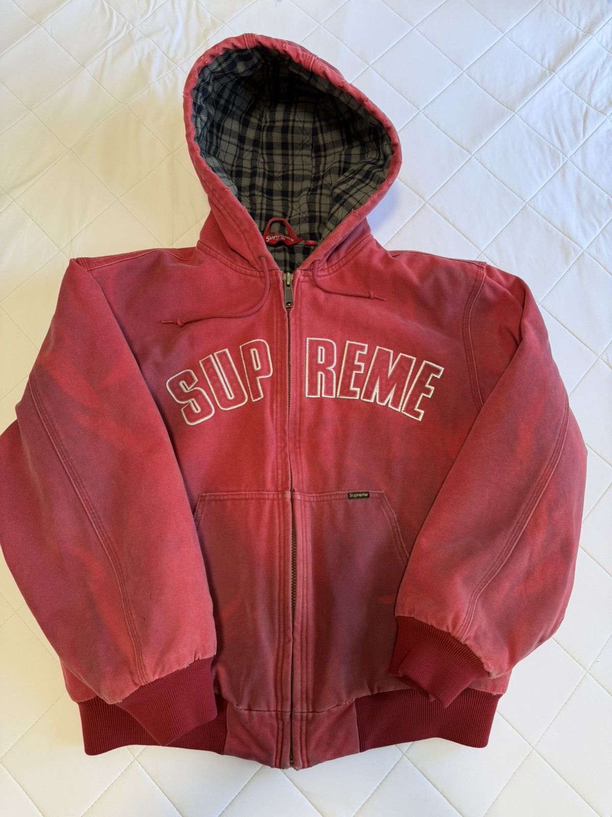 Supreme Supreme Reflective Arc Hooded Work Jacket | Grailed