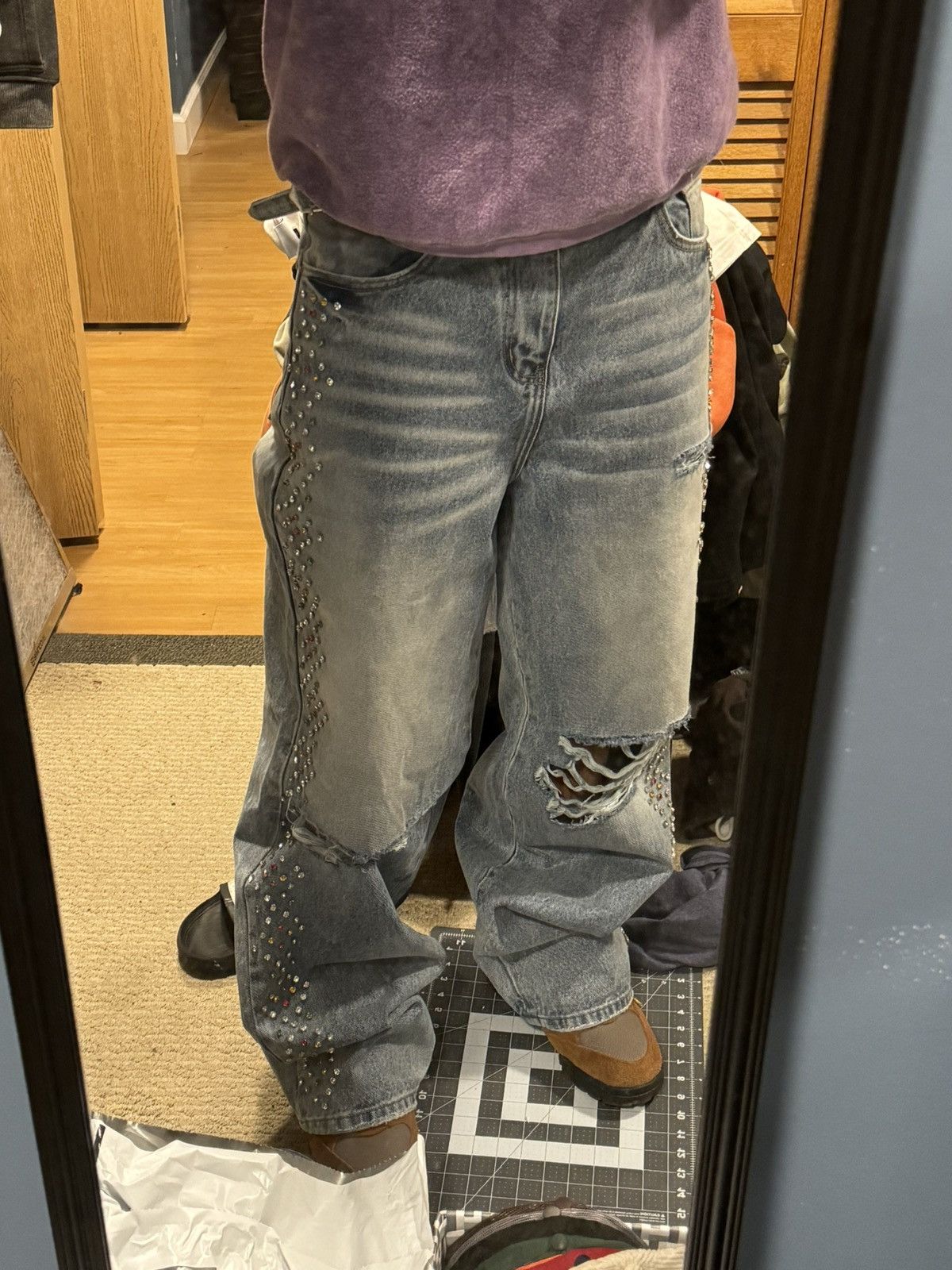 Vintage Happy Memories Don’t Die HMDD Crystal Bagyy Jeans | Grailed
