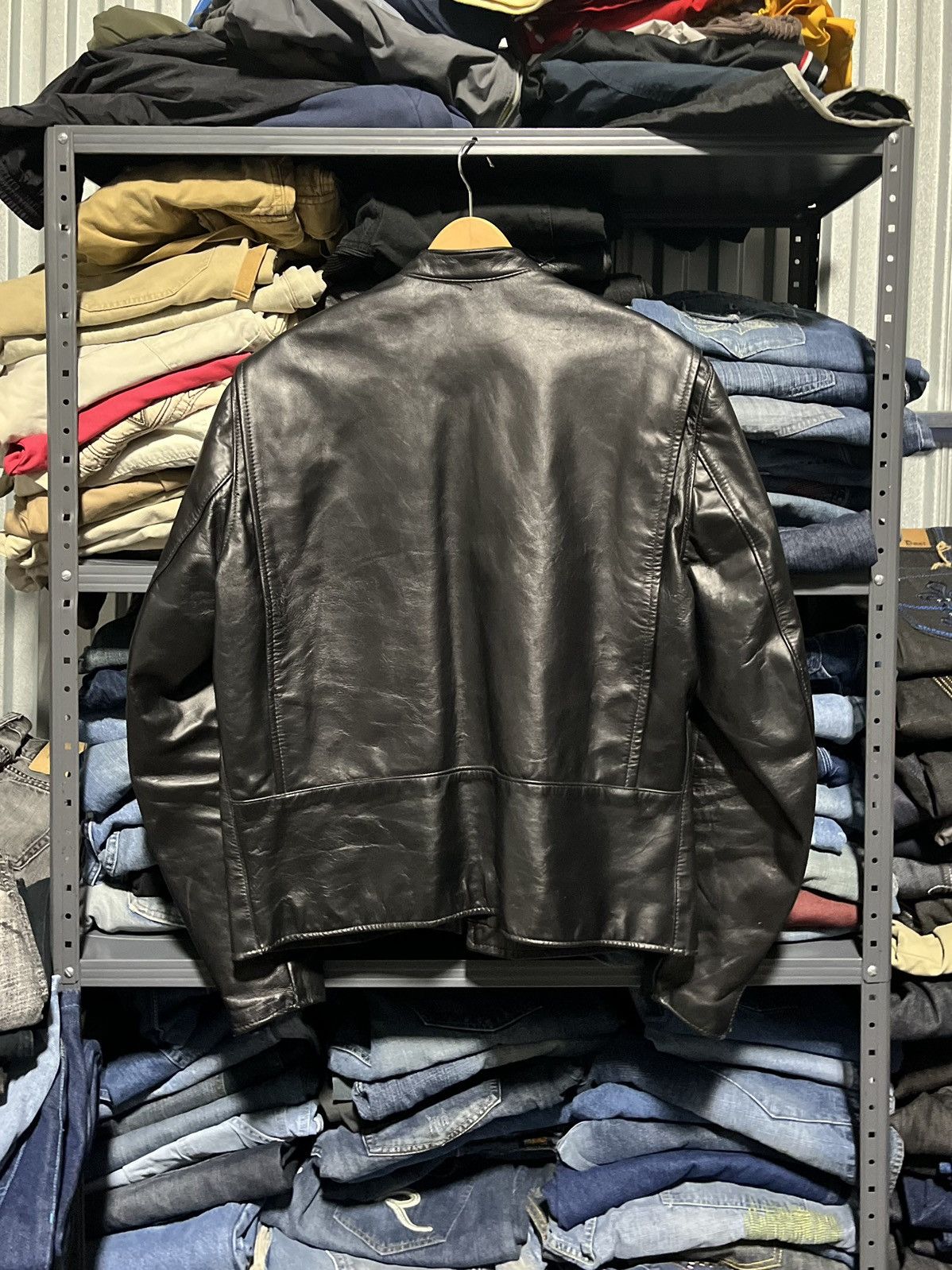 Vintage VINTAGE 60s BROOKS LEATHER MOTORCYCLE JACKET TALON ZIPPER | Grailed