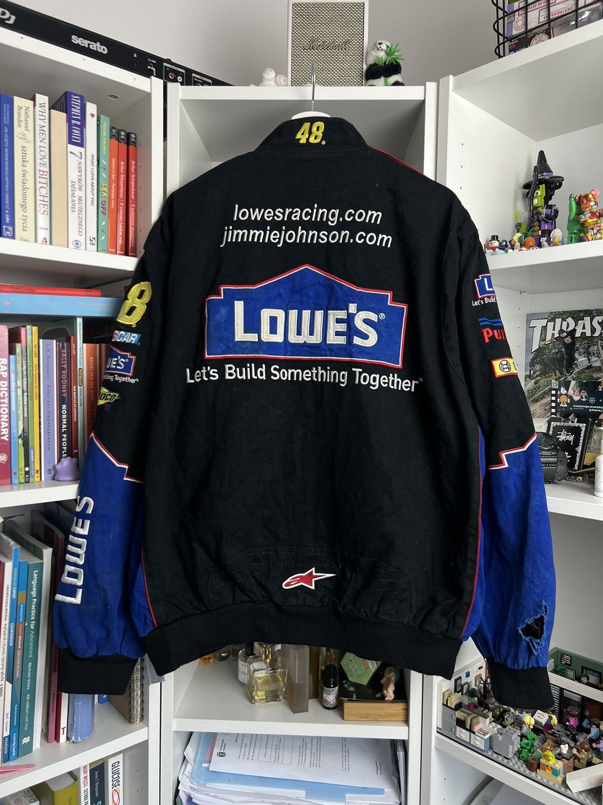 Vintage Vintage 90s JH DESIGN Lowe’s racing jacket XL nascar y2k 00s ...