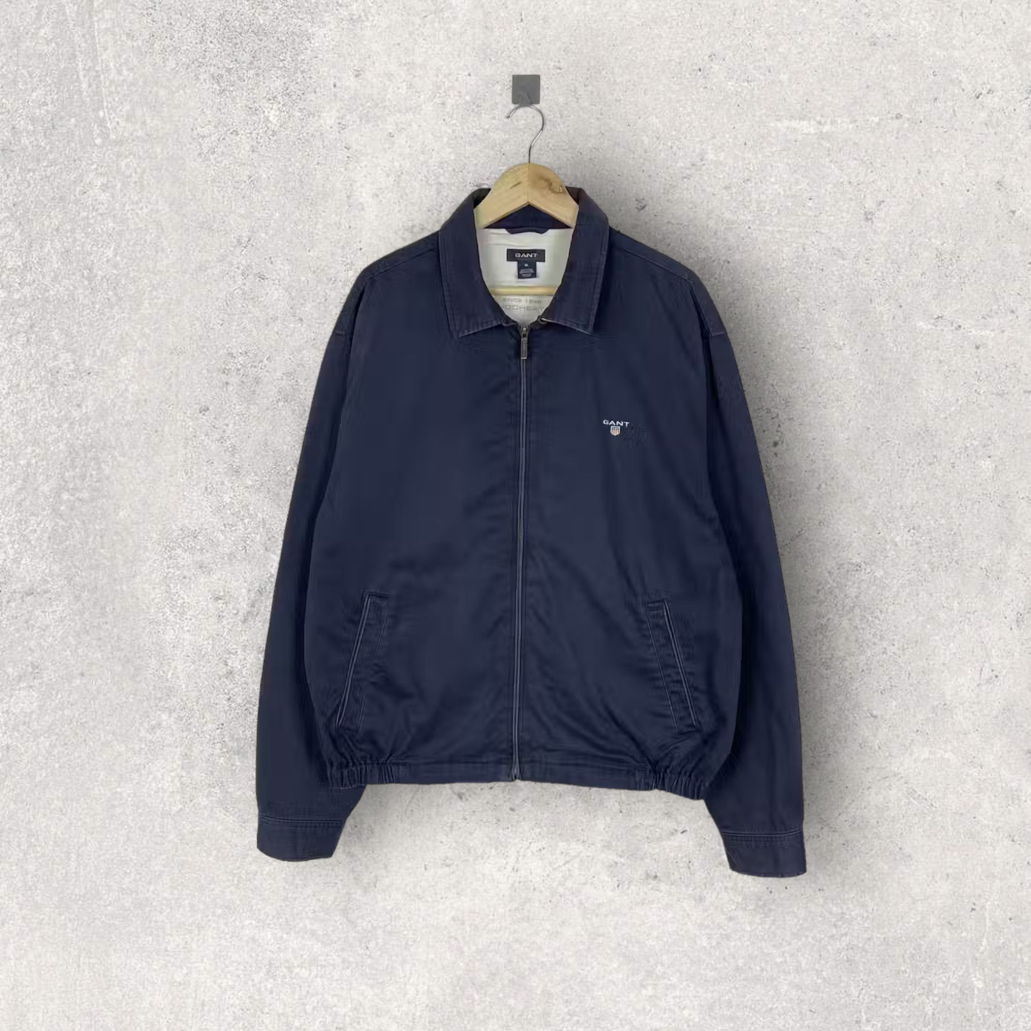 Gant × Vintage Vintage 90s GANT Jacket Blue Navy Size XL | Grailed